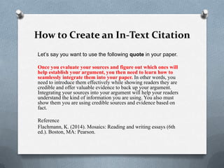 In text citations | PPTX