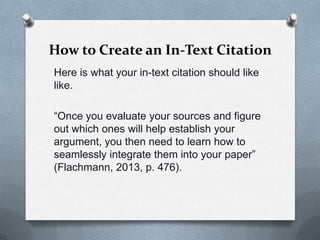 In text citations | PPTX