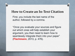 In text citations | PPTX