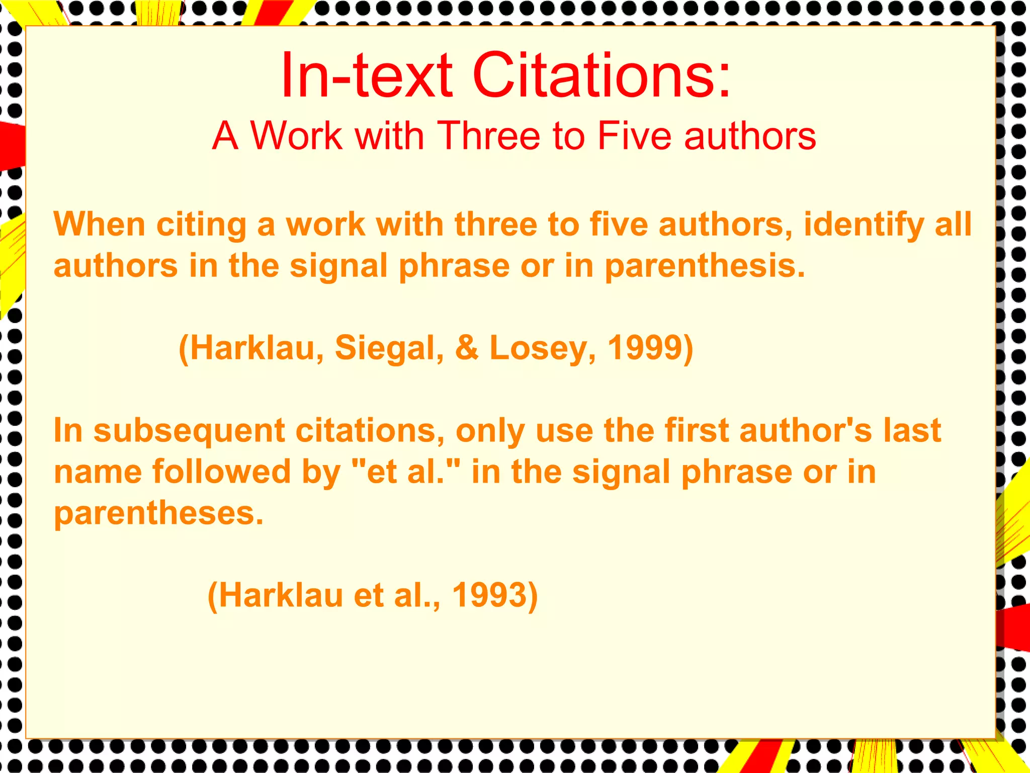 In text citations | PPT