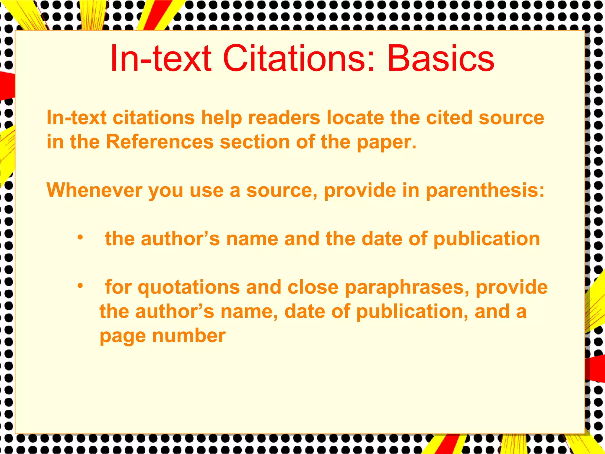 In text citations | PPT