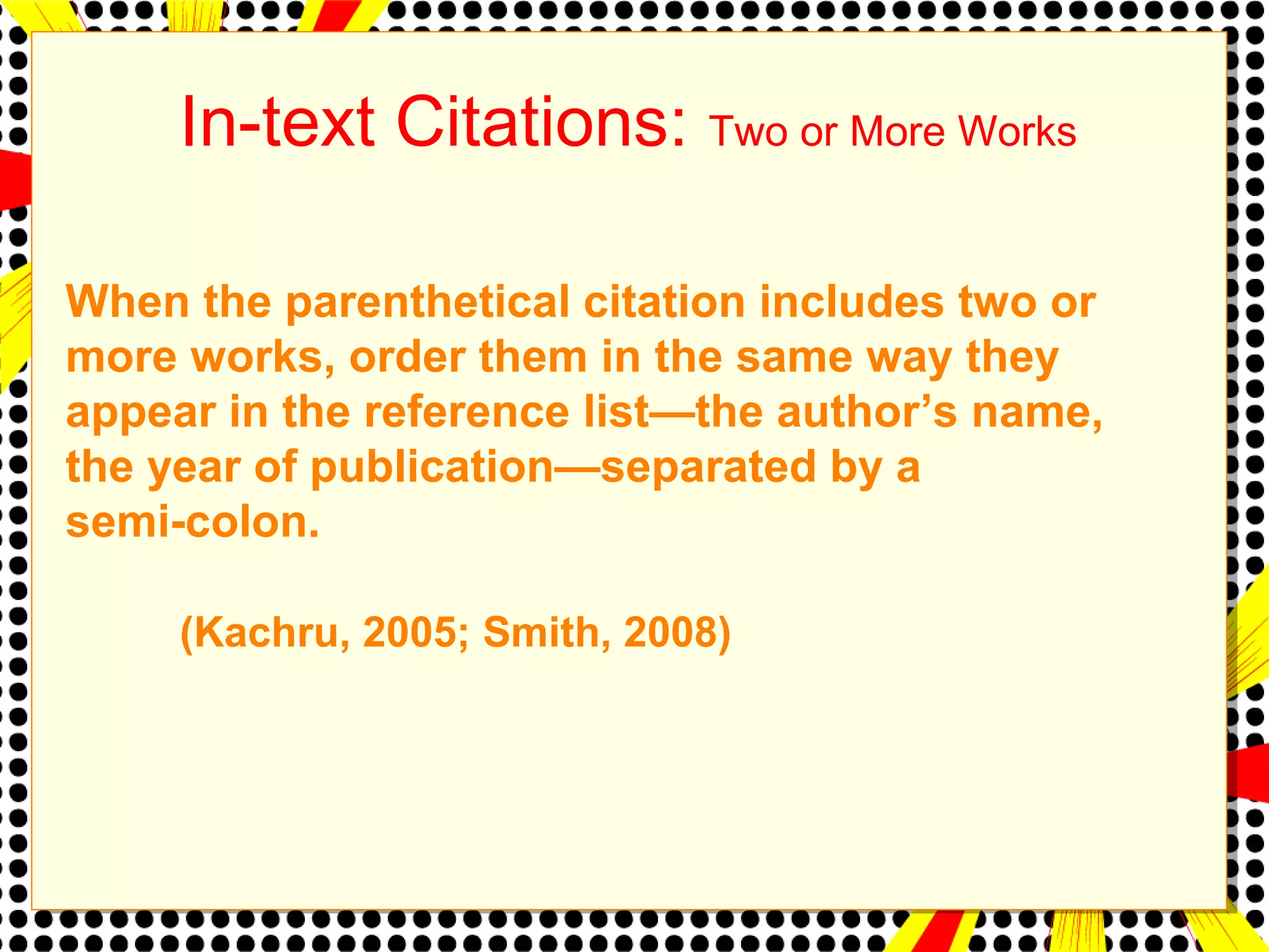 In text citations | PPT