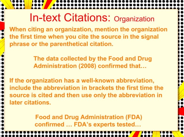 In text citations | PPT