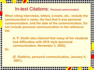 In text citations | PPT
