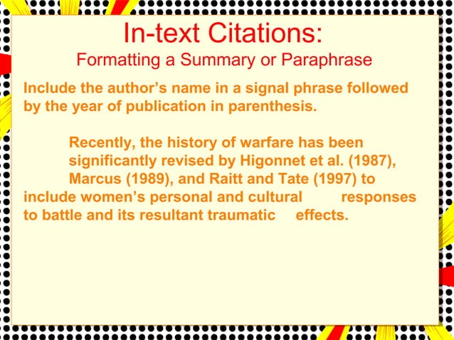 In text citations | PPT