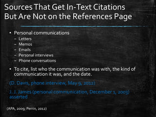 Formatting In-Text Citation in APA Format | PDF