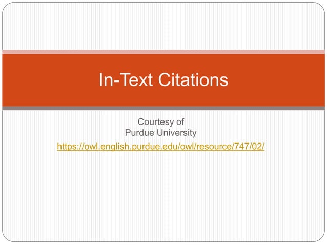 In-text citations | PPT