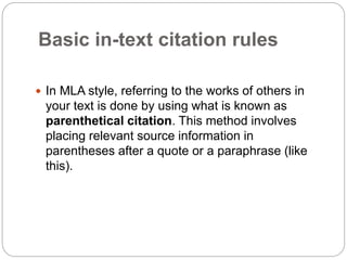 In-text citations | PPT