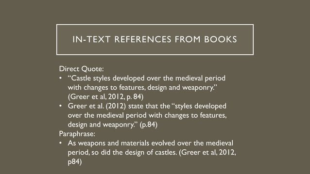 In-text Referenecing | PDF