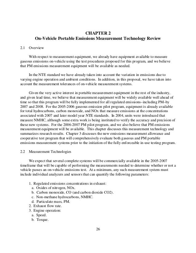 In use testing program for heavy-duty diesel engines and vehicles