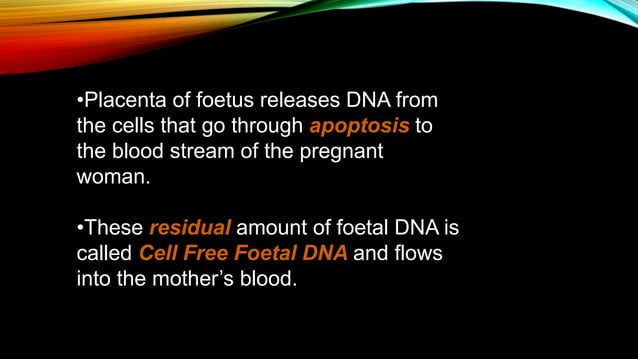 In utero testing of foetus for genetic defects | PPTX