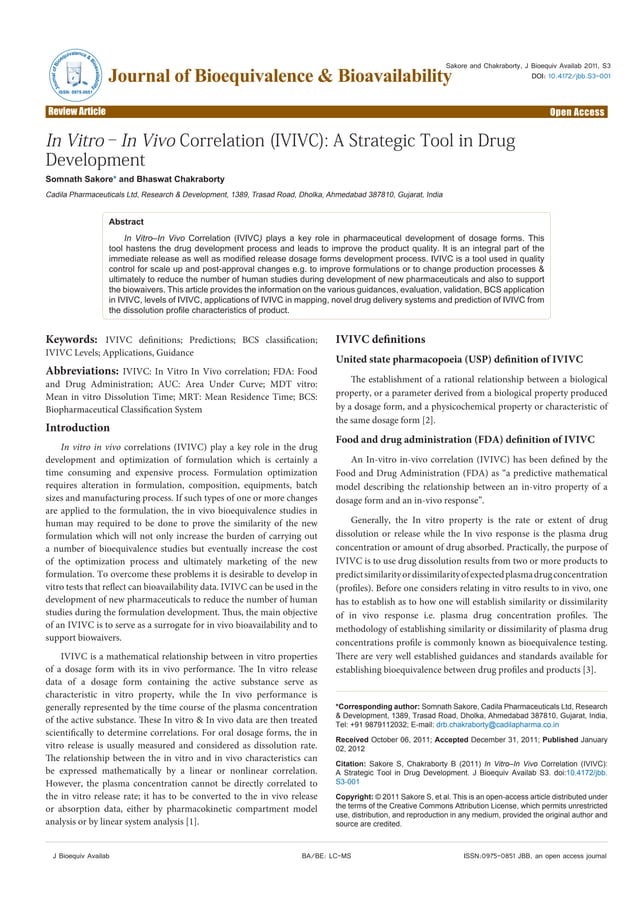In vitro-in-vivo-correlation-ivivc-a-strategic-tool-in-drug-development ...