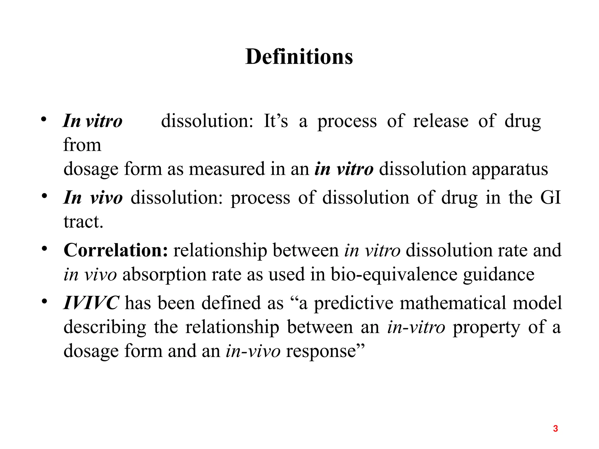 Invitro invivo correlation of bioavailability of drugs | PPTX