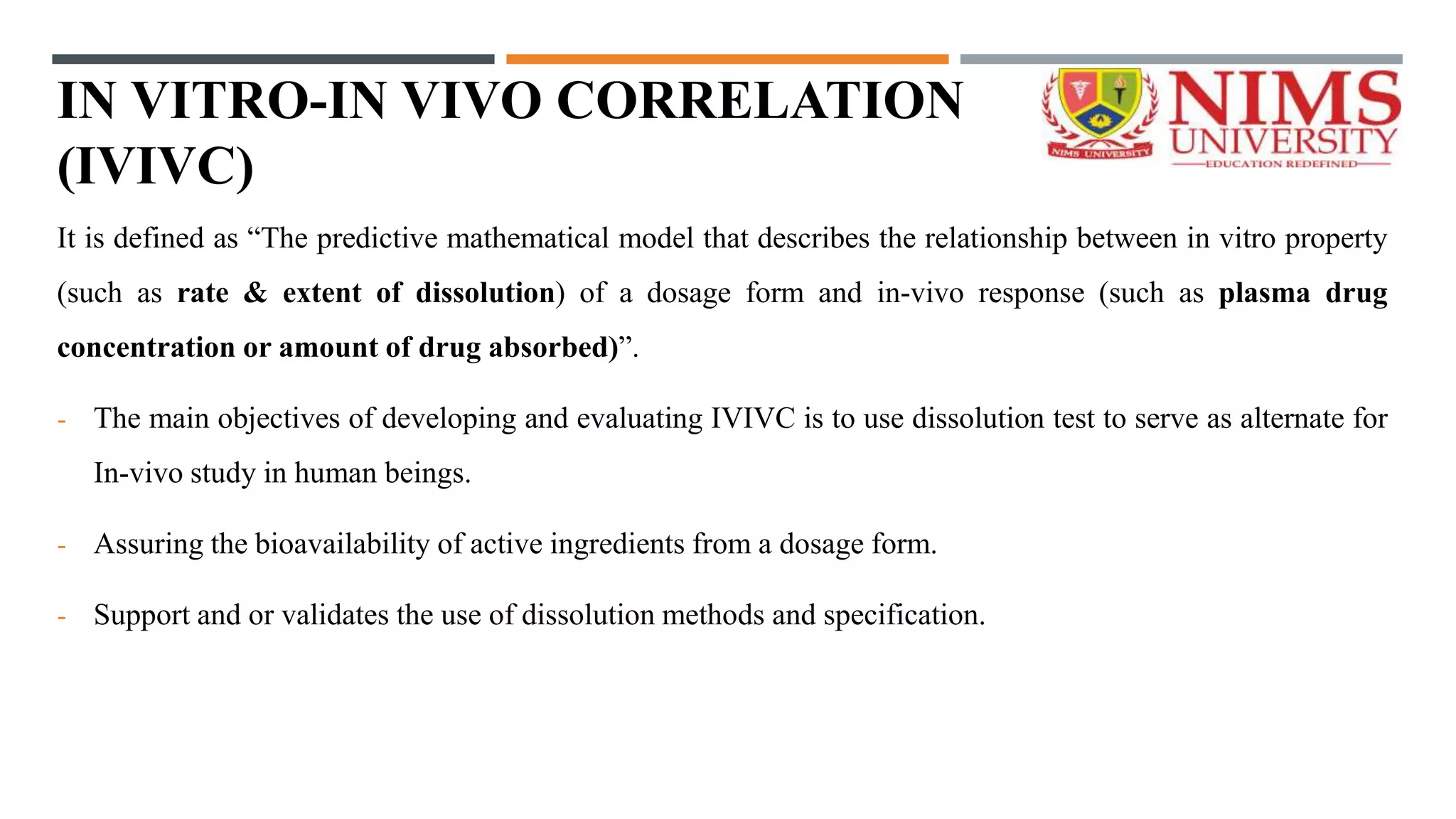 IN-VITRO-IN VIVO CORRELATION (IVIVC).pptx