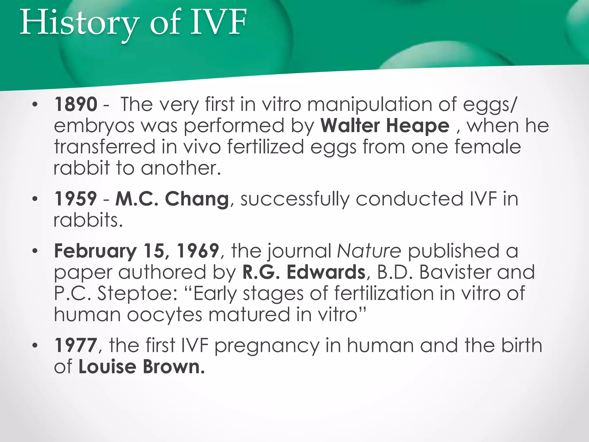 In vitro fertilization | PPTX