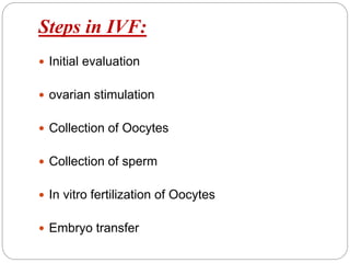 In vitrofertilization(ivf) | PPTX