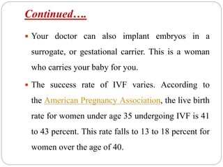 In vitrofertilization(ivf) | PPTX