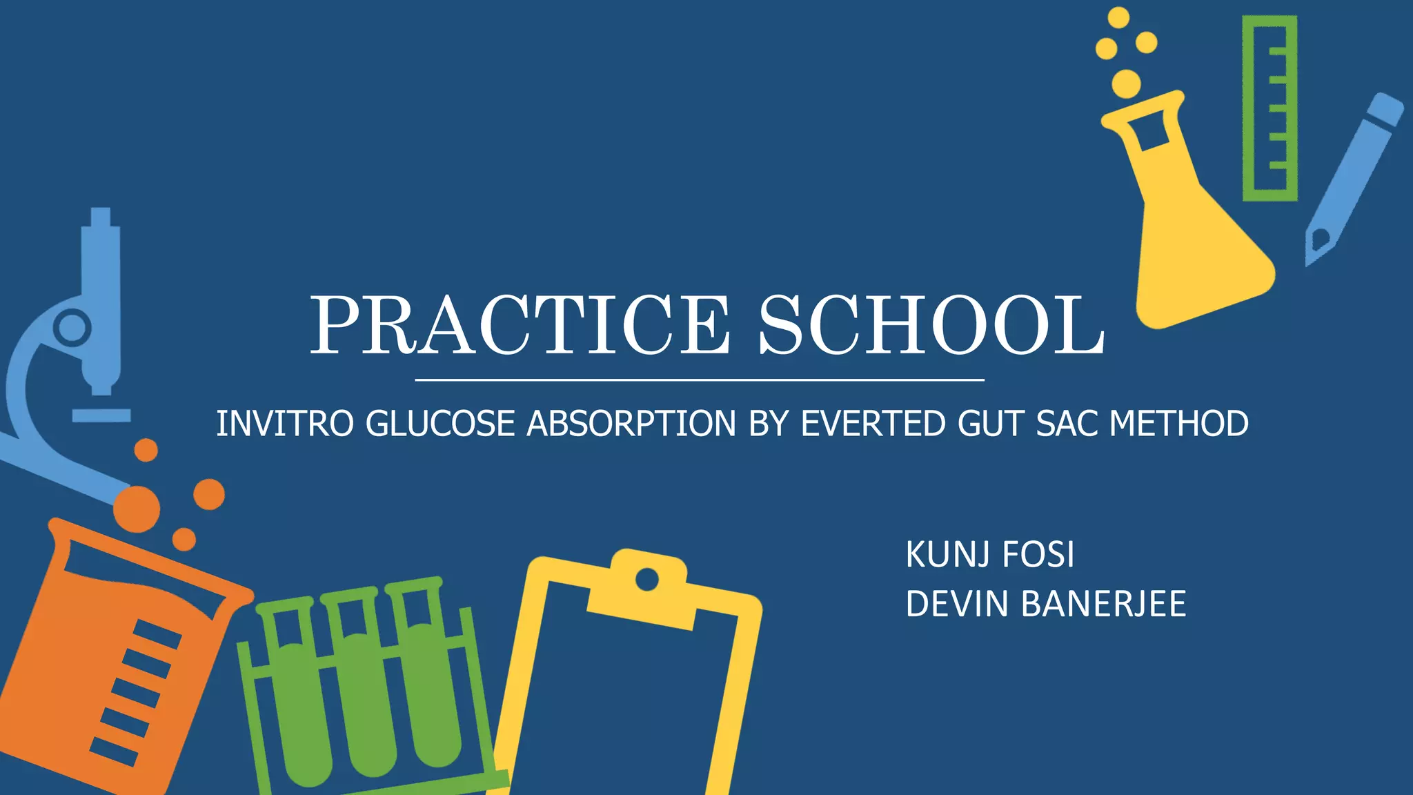 In vitro glucose absorption by everted gut sac method | PPTX