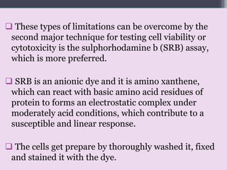 In vitro methods of screening of anticancer agents | PPTX