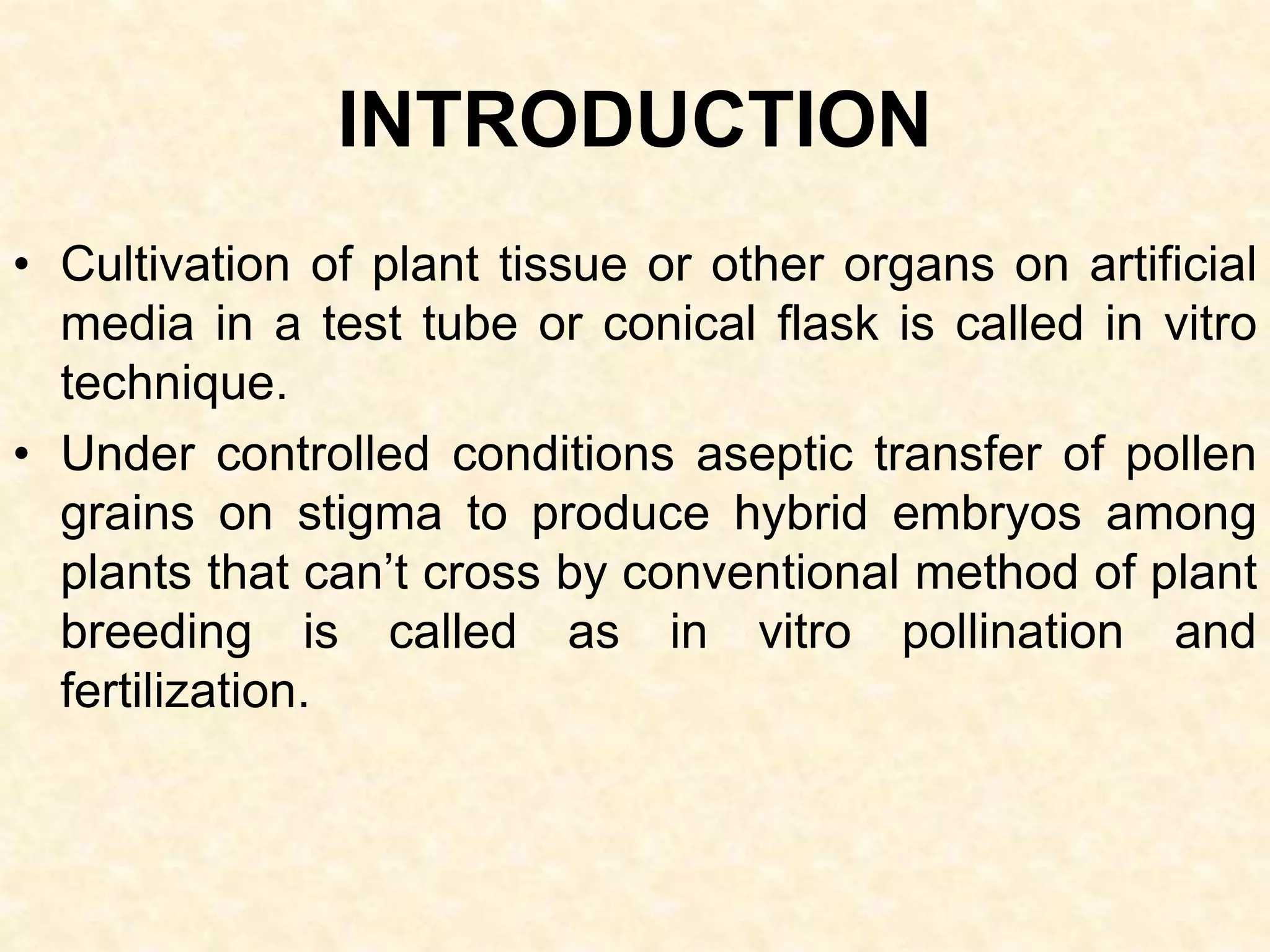 In vitro pollination | PPTX