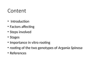 Plant tissue culture- In-vitro Rooting.ppt