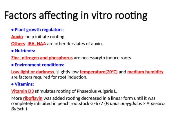 Plant tissue culture- In-vitro Rooting.ppt