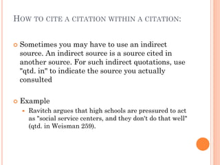 In work citation | PPT