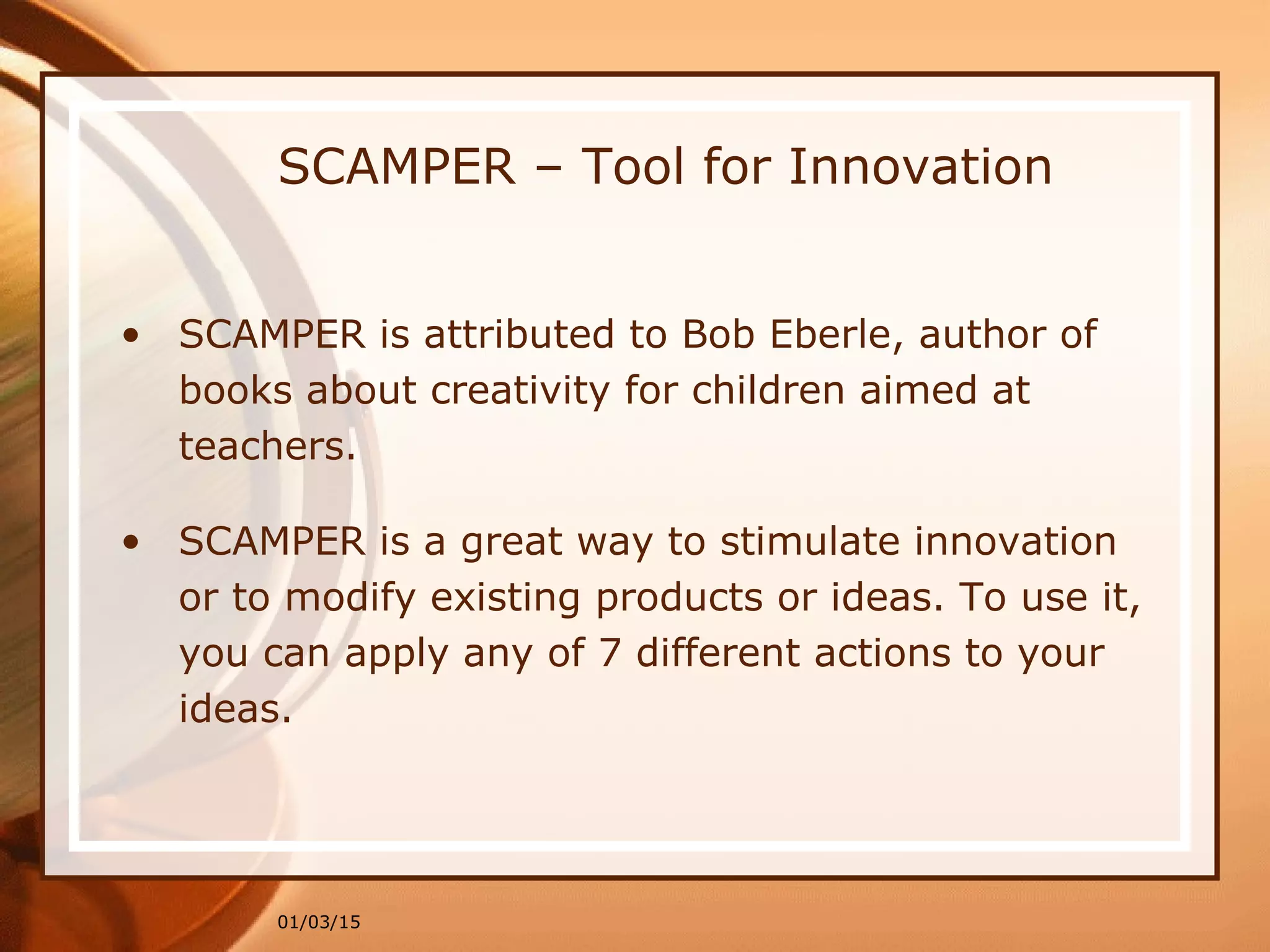 In 02 scamper 1 2015 | PPT