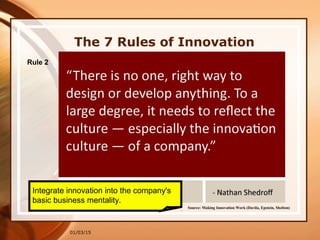 In 04 the 7 rules of innovation | PPT