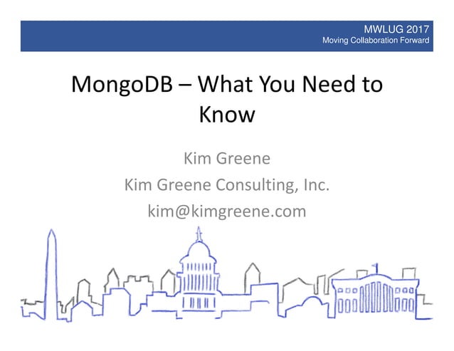 IN103 MongoDB What You Need To Know | PPT