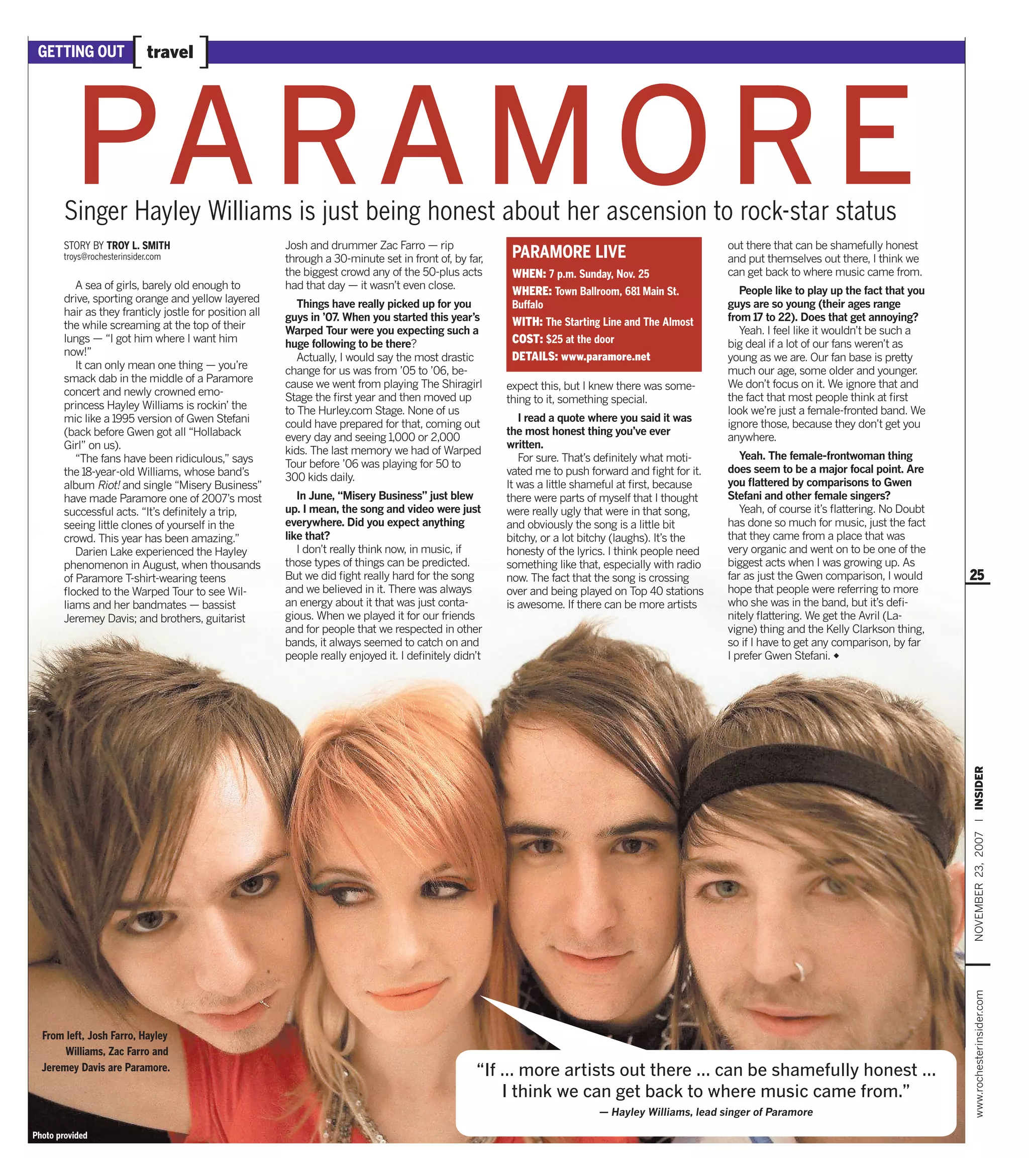 Insider cover Paramore | PDF