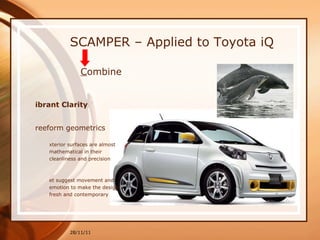 In 4 SCAMPER Toyota iQ | PPT