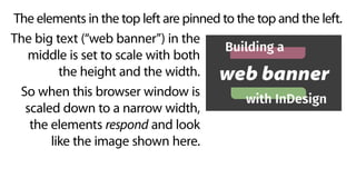 How Create an Animated Web Banner with InDesign & in5 | PDF | Web Design and HTML | Internet