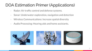 Hardware Architecture for Direction-of-Arrival (DOA) Estimation Algorithms | PDF