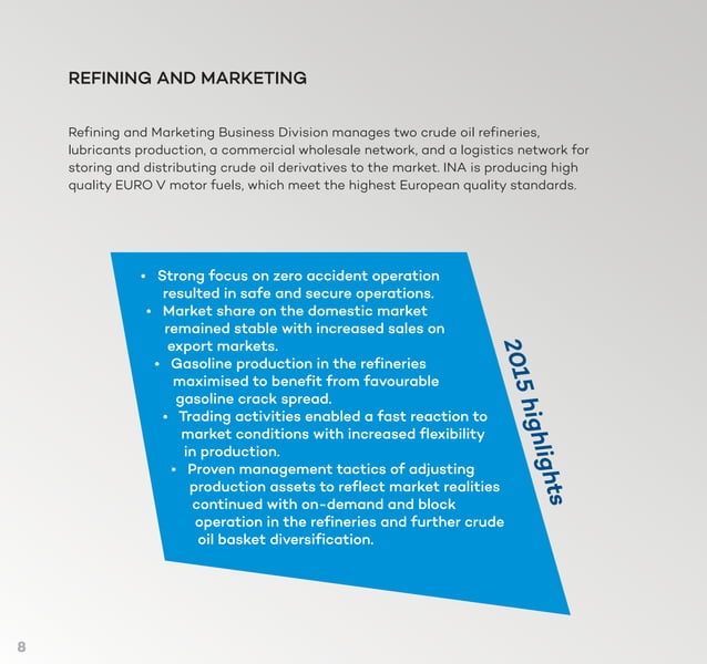 INA (Industrija Nafte) dd Oil and Gas Company Profile - 2016 | PDF ...
