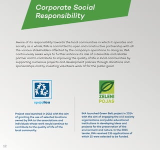 INA (Industrija Nafte) dd Oil and Gas Company Profile - 2016 | PDF