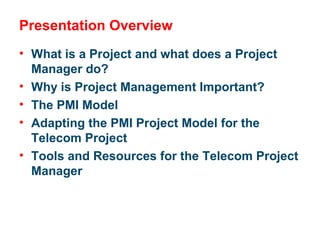 INAAU Project Management for Telecommunications Professionals | PPT ...