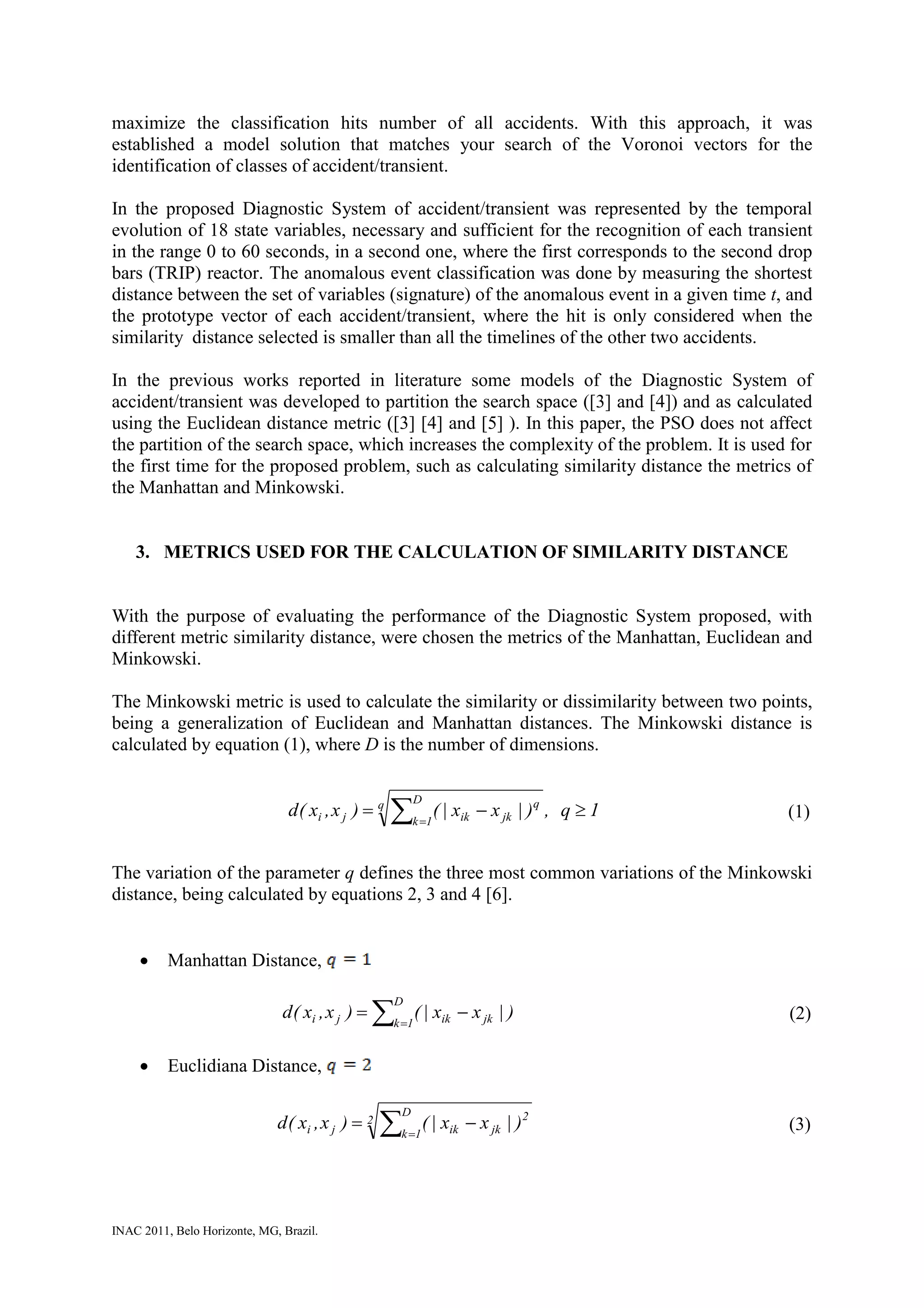 Diagnosis Of Class Using Swarm Intelligence Applied To Problem Of