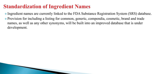 Inactive ingredients database | PPTX