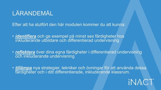 INACT Module 6 Top Teacher Skills for Differentiated Instruction FINAL ...