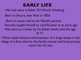 Danielle mackson ahad ha-am | PPT