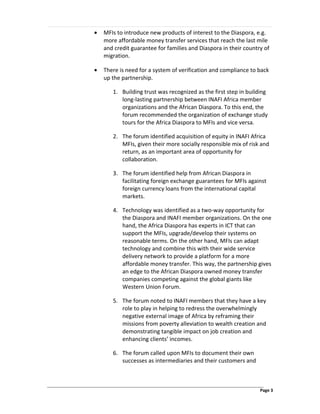 Inafi africa cotonou declaration | DOC