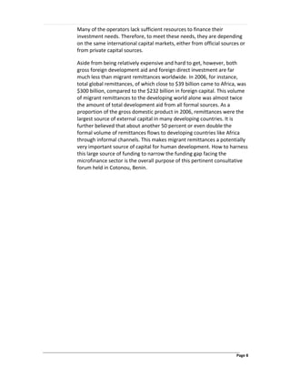 Inafi africa cotonou declaration | DOC