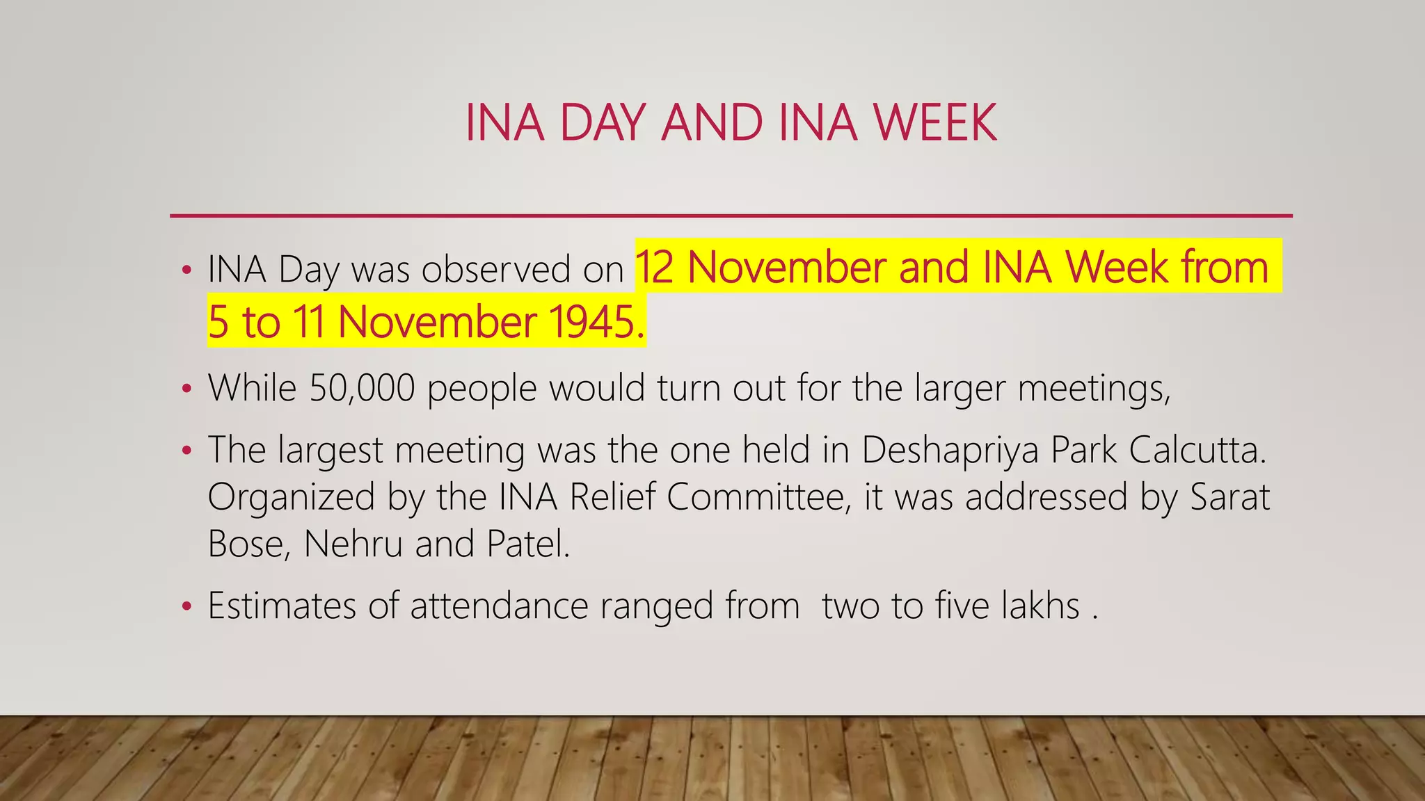 Indian National Army and INA Trials | PPTX | Sikhism | Religion ...