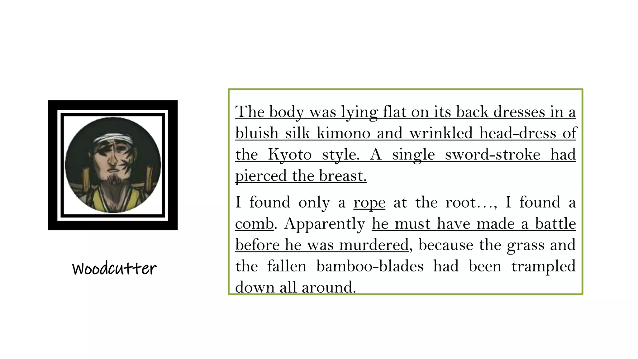 In a grove Analysis by ryonuosuke akutagawa | PPTX