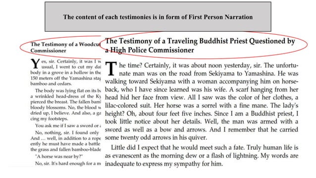 In a grove Analysis by ryonuosuke akutagawa | PPTX