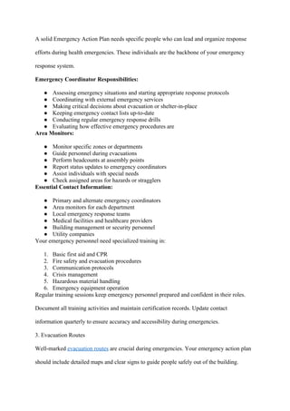 "When Every Second Counts: The Life-Saving Emergency Action Plans You ...