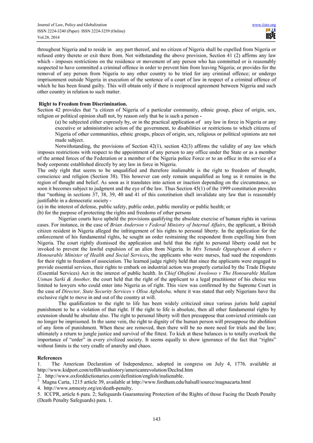 Inalienability of human rights | PDF