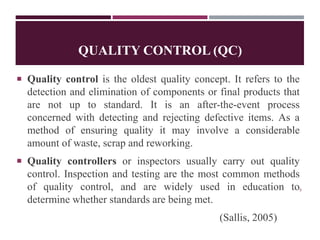 QUALITY MANAGEMENT-8615 | PPT