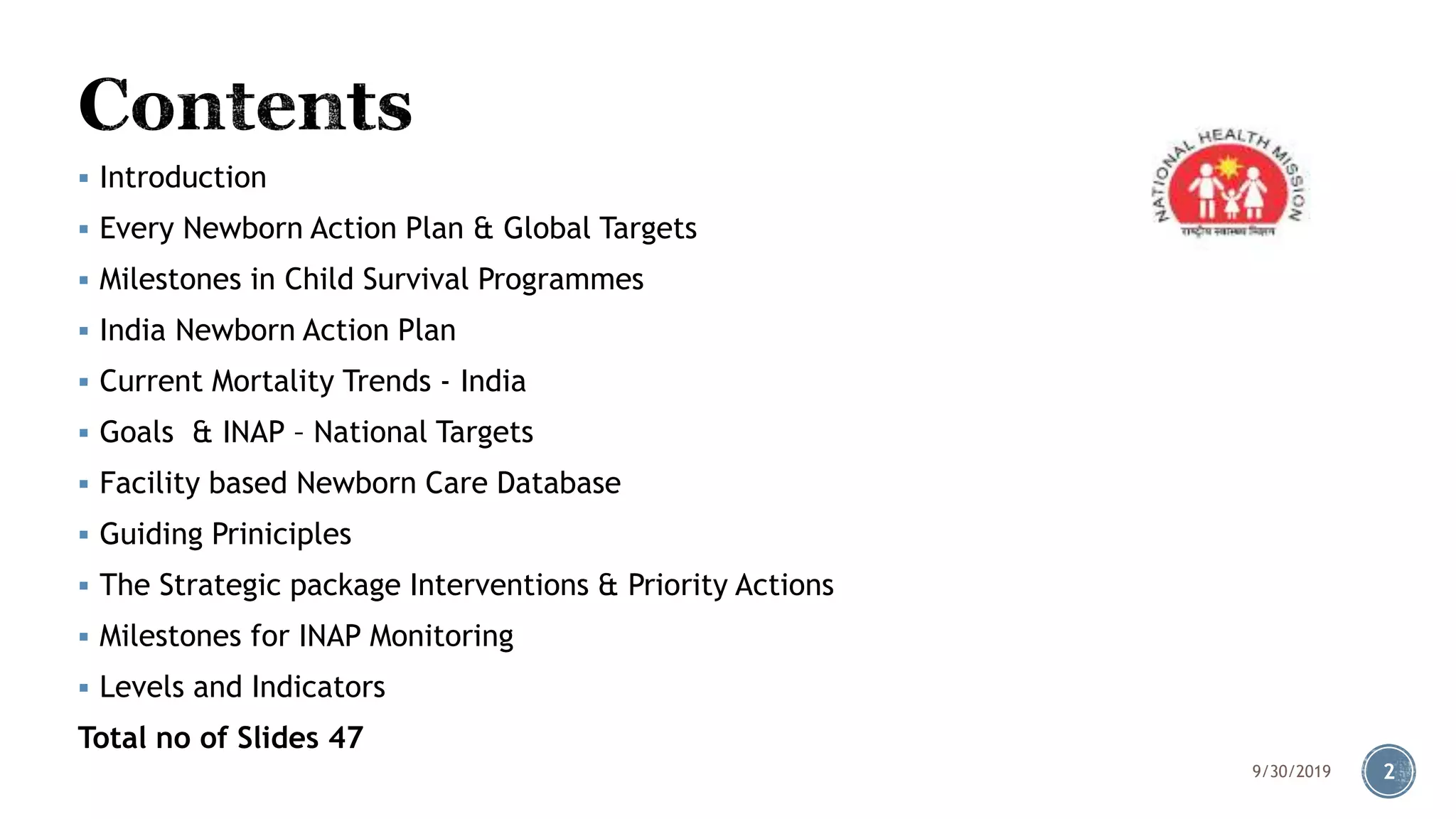 INDIA NEWBORN ACTION PLAN | PPTX